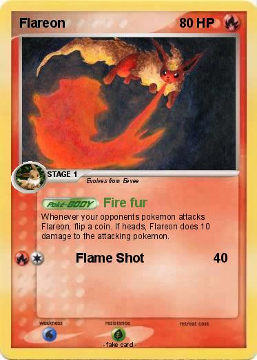Pokémon Flareon 328 328 - Fire fur - My Pokemon Card