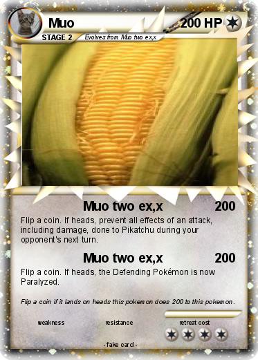 Pokémon Muo - Muo two ex,x - My Pokemon Card