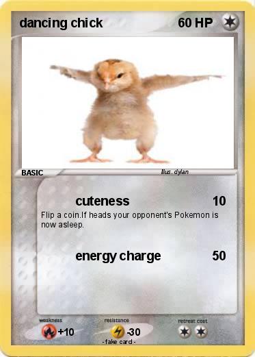Pokémon dancing chick - cuteness - My Pokemon Card