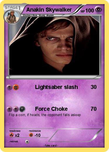 Pokémon Anakin Skywalker 312 312 - Lightsaber slash - My Pokemon Card