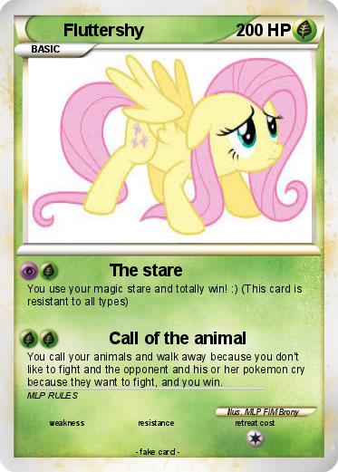 Pokémon Fluttershy 268 268 - The stare - My Pokemon Card