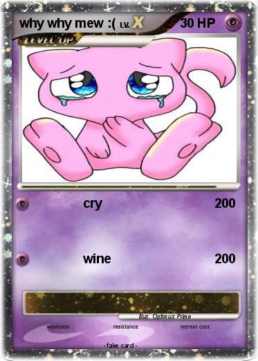 Pokémon why why mew - cry - My Pokemon Card