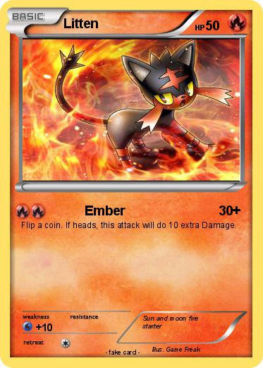 Pokémon Litten 147 147 - Ember - My Pokemon Card