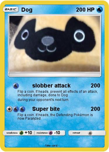 Pokémon Dog 1726 1726 - slobber attack - My Pokemon Card