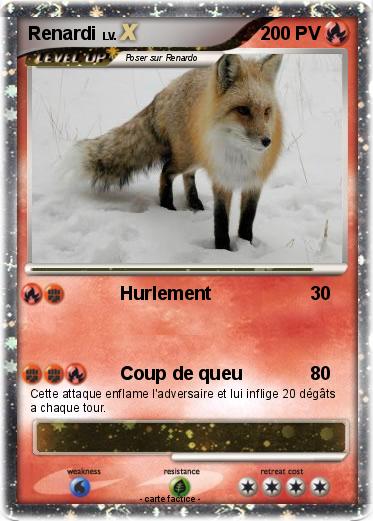 Pokémon Renardi - Hurlement - Ma carte Pokémon