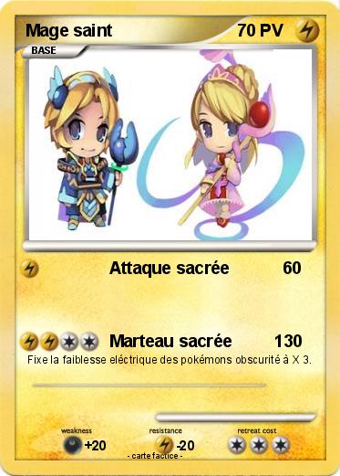 Pokémon Mage saint 4 4 - Attaque sacrée - Ma carte Pokémon
