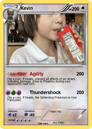 Pokémon Kevin 1928 1928 - Agility - My Pokemon Card