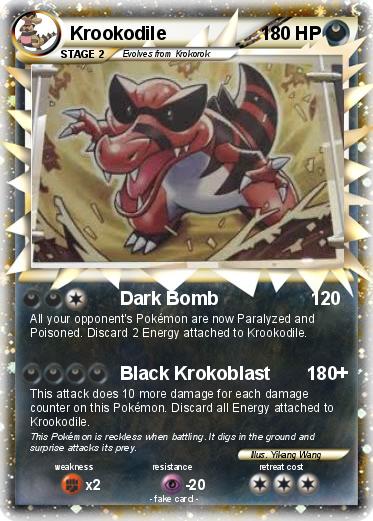 Pokémon Krookodile 89 89 - Dark Bomb - My Pokemon Card