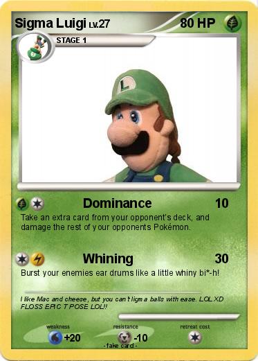 Pokémon Sigma Luigi - Dominance - My Pokemon Card