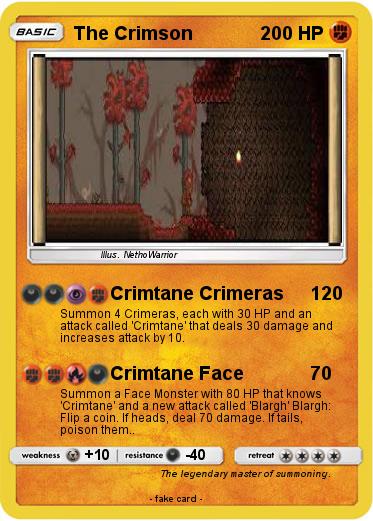 Pokémon The Crimson - Crimtane Crimeras - My Pokemon Card