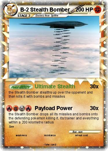 Pokémon B 2 Stealth Bomber - Ultimate Stealth - My Pokemon Card
