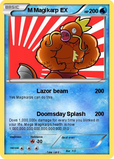 Pokémon M Magikarp EX 9 9 - Lazor beam - My Pokemon Card