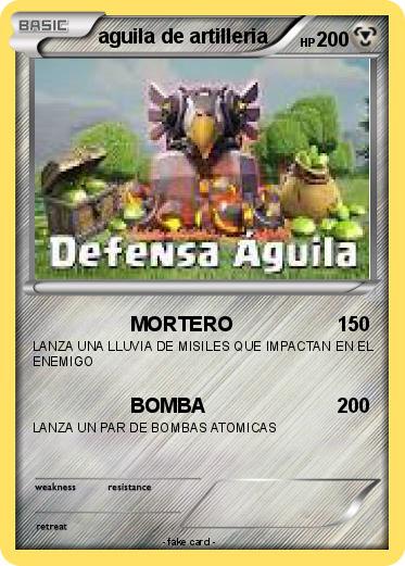 Pokémon aguila de artilleria 1 1 - MORTERO - Mi carta pokémon