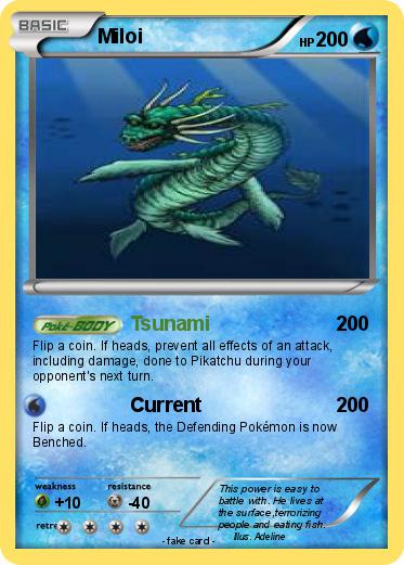 Pokémon Miloi - Tsunami - My Pokemon Card