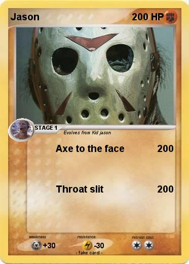 Pokémon Jason 1792 1792 - Axe to the face - My Pokemon Card