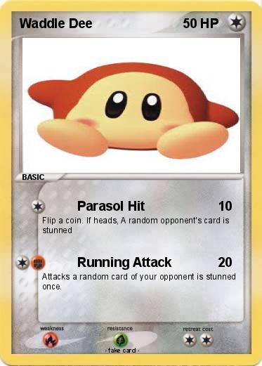 Pokémon Waddle Dee 193 193 - Parasol Hit - My Pokemon Card