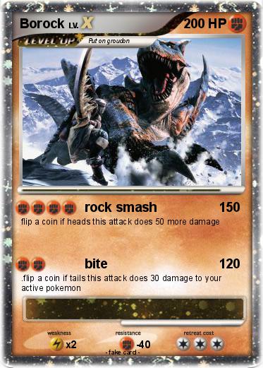 Pokémon Borock 2 2 - rock smash - My Pokemon Card