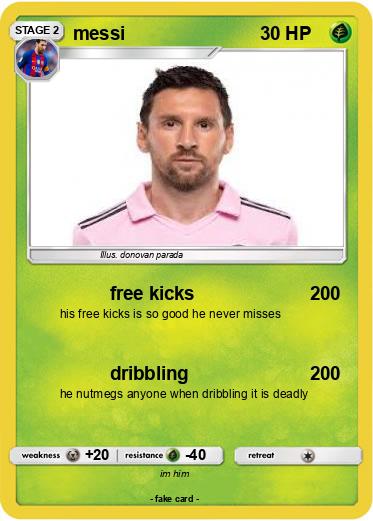Pokémon messi 2364 2364 - free kicks - My Pokemon Card