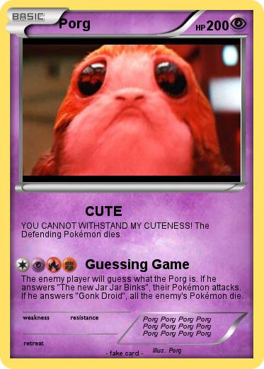 Pokémon Porg 34 34 - CUTE - My Pokemon Card