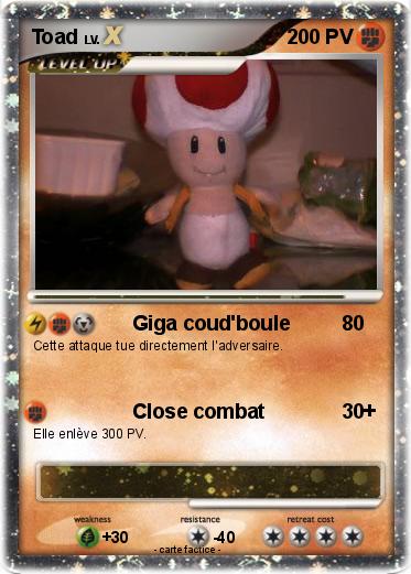 Pokémon Toad 453 453 - Giga coud'boule - Ma carte Pokémon