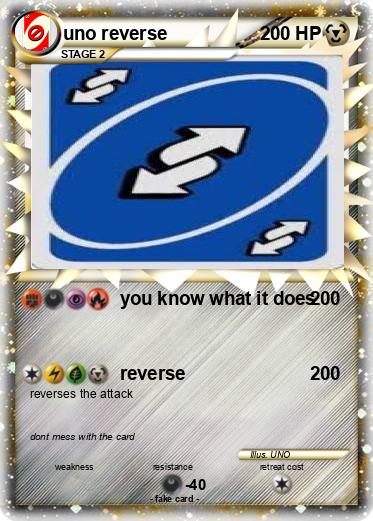 Pokémon uno reverse 145 145 - you know what it does - My Pokemon Card