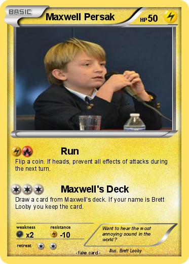 Pokémon Maxwell Persak - Run - My Pokemon Card