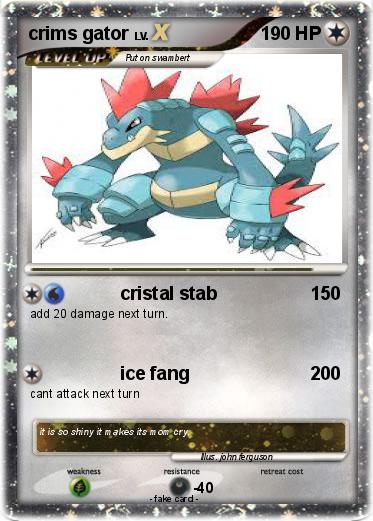Pokémon crims gator - cristal stab - My Pokemon Card