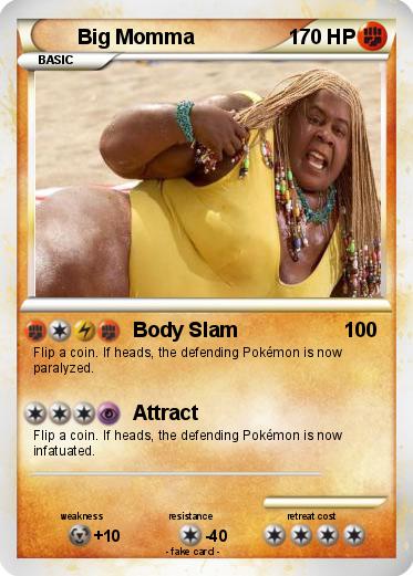 Pokémon Big Momma 26 26 - Body Slam - My Pokemon Card
