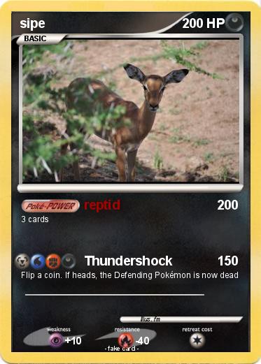 Pokémon sipe - reptid - My Pokemon Card