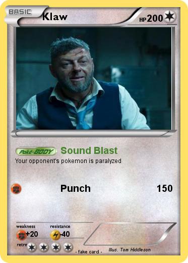 Pokémon Klaw - Sound Blast - My Pokemon Card