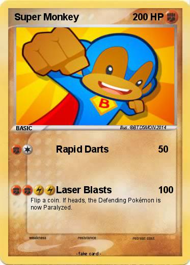 Pokémon Super Monkey 88 88 - Rapid Darts - My Pokemon Card