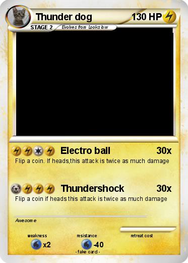 Pokémon Thunder dog 17 17 - Electro ball - My Pokemon Card