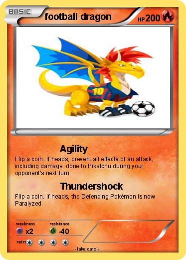 Pokémon football dragon - Agility - My Pokemon Card