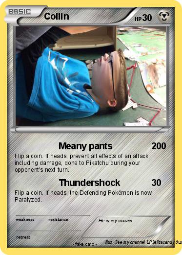 Pokémon Collin 86 86 - Meany pants - My Pokemon Card