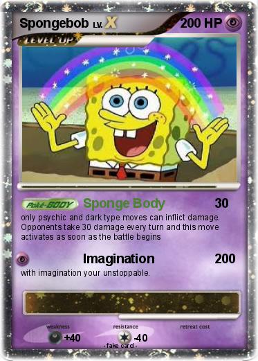 Pokémon Spongebob 1730 1730 - Sponge Body - My Pokemon Card