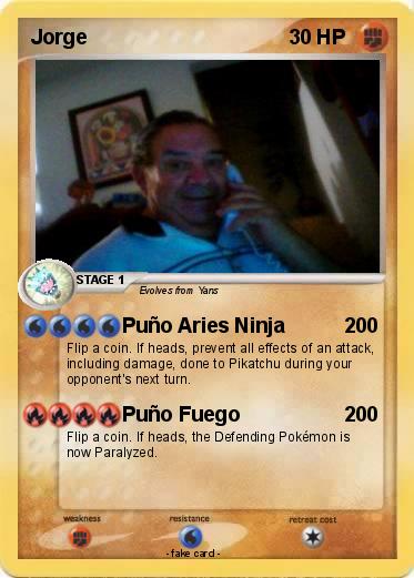 Pokémon Jorge 98 98 - Puño Aries Ninja - My Pokemon Card