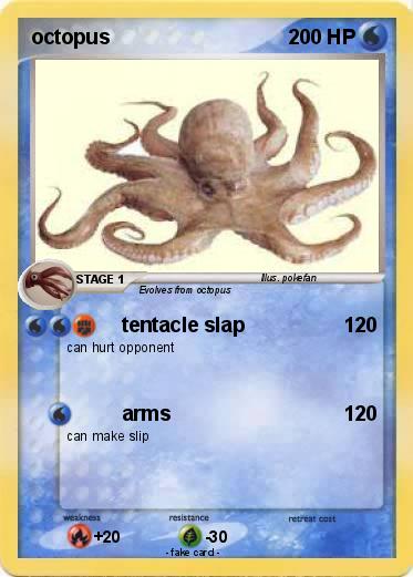 Pokémon octopus 69 69 - tentacle slap - My Pokemon Card