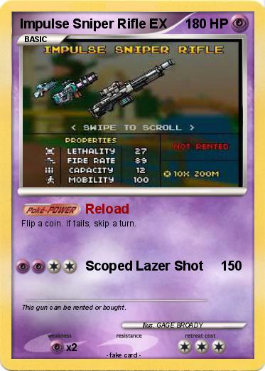 Pokémon Impulse Sniper Rifle EX - Reload - My Pokemon Card