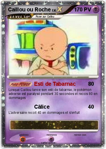 Pokémon Caillou ou Roche 1 1 - Esti de Tabarnac - Ma carte Pokémon
