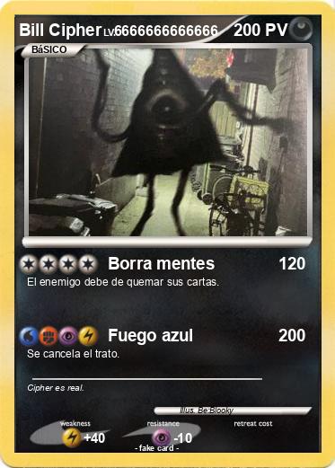 Pokémon Bill Cipher 667 667 - Borra mentes - Mi carta pokémon