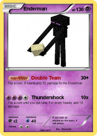 Pokémon Enderman 1025 1025 - Double Team - My Pokemon Card