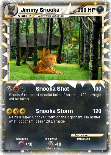 Pokémon Jimmy Snooka 1 1 - Snooka Shot - My Pokemon Card