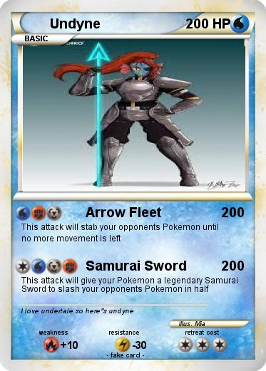 Pokémon Undyne 214 214 - Arrow Fleet - My Pokemon Card