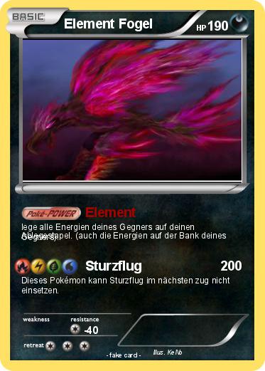 Pokémon Element Fogel - Element - My Pokemon Card