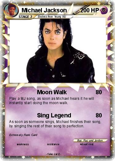 Pokémon Michael Jackson 746 746 - Moon Walk - My Pokemon Card