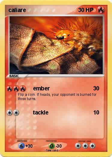 Pokémon caliare - ember - My Pokemon Card
