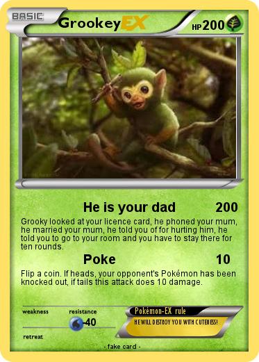 Pokémon Grookey 44 44 - He is your dad - My Pokemon Card