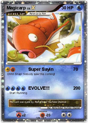 Pokémon Magicarp 121 121 - Super Sayin - My Pokemon Card