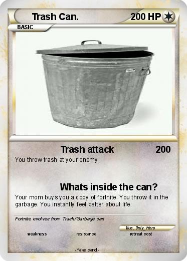 Pokémon Trash Can 48 48 - Trash attack - My Pokemon Card