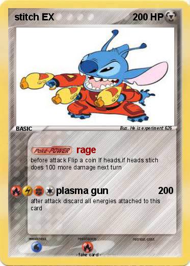 Pokémon stitch EX 3 3 - rage - My Pokemon Card
